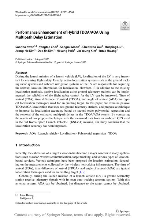 Performance Enhancement Of Hybrid Tdoaaoa Using Multipath Delay