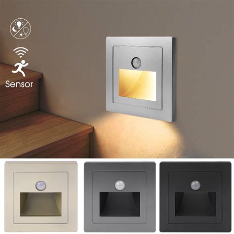 1Pc Save Energy Embedded Infrared Human Body Sensor Light Wireless LED Night Light Motion