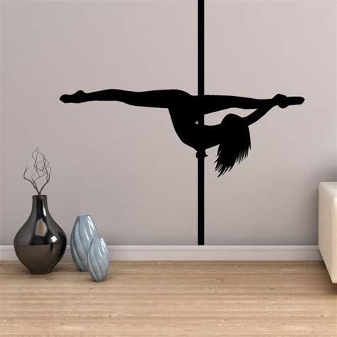 Nude Pole Dancer Leg Stretch Decal Vinyl Disorder