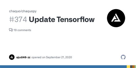 Update Tensorflow · Issue 374 · Chaquochaquopy · Github