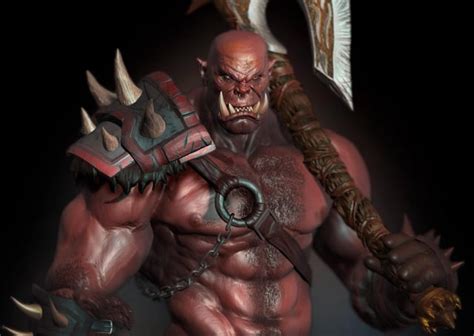 orc based on wow r zbrush