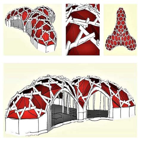 Timber Reciprocal Frame Structures مدرسه کانواس