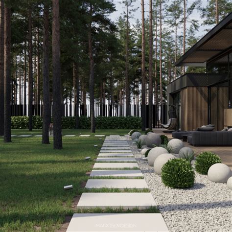 Современный дом в лесу Modern Garden Furniture Scandinavian Garden Garden Styles