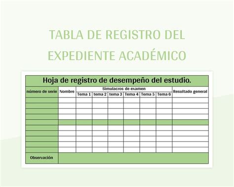 Plantillas Registro De Expediente Para Excel Gratis Y Hojas De Cálculo