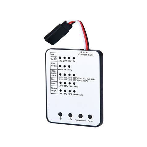 Programming Card For Rc Car Esc Brushless Electron Grandado