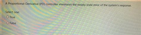 Solved A Proportional Integral PD Controller May Reduce The Chegg