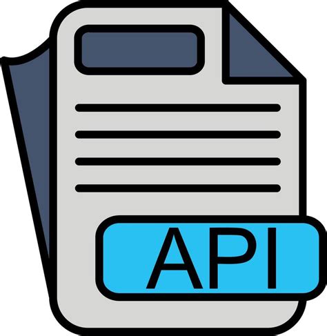 Api File Format Line Filled Icon 53802206 Vector Art At Vecteezy
