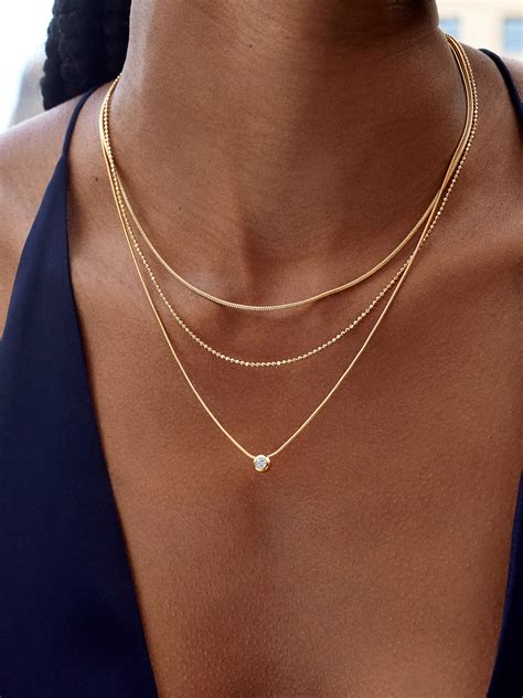 Stephanie 18k Gold Necklace Gold Gold Necklace Women Gold Necklace Necklace