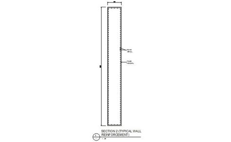 Typical Wall Reinforcement Section Details Are Given In This Autocad 2d Drawing File