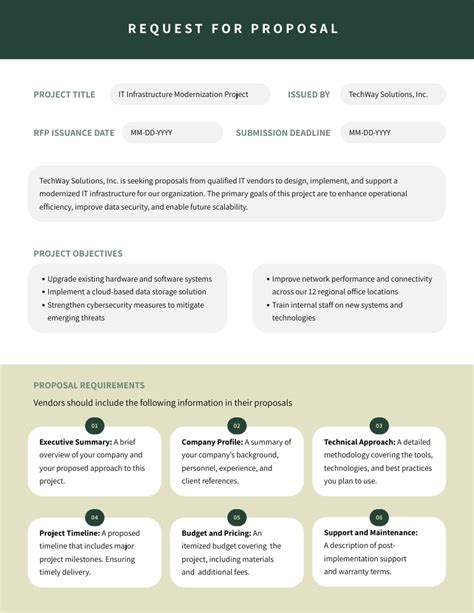 Rfp It Template Visme Rfp It Template Visme