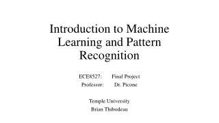 PPT Ch 1 Introduction Pattern Recognition And Machine Learning C M