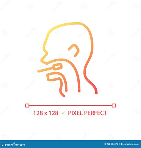 Throat Exam Pixel Perfect Gradient Linear Vector Icon Stock Vector Illustration Of Health