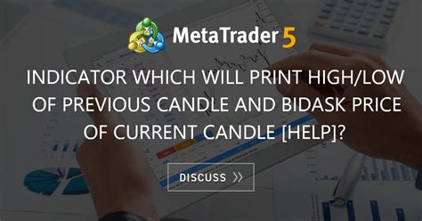 Indicator Which Will Print Highlow Of Previous Candle And Bidask Price Of Current Candle Help