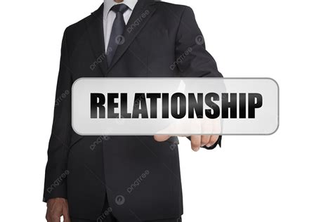 Businessman Selecting The Word Relationship Selecting Text Futuristic