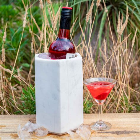 White Marble Wine Chiller Luxlina