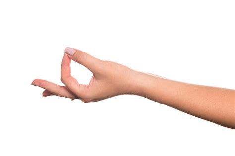 흰색 배경 클리핑 경로에 고립 된 아름다운 매니큐어와 여자 손 가리키기에 대한 스톡 사진 및 기타 이미지 가리키기 개념 개념과 주제 Istock