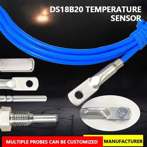 Surface Mount Temperature Sensor With Teflon Cable Waterproof Probe For