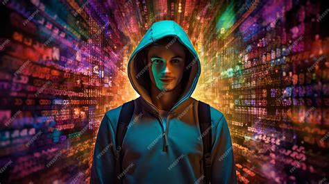 Premium Ai Image Portrait Of Anonymous Robotic Hacker Concept Of