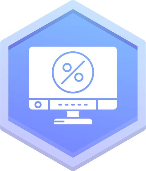 Percentage Polygon Icon 38500816 Vector Art At Vecteezy
