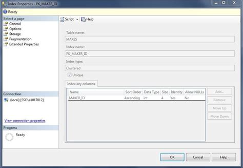 Managing Indexes With Ssms Ramblings Of A Crafty Dba