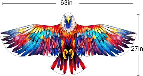 Hengda Kite Cometa De águila Para Niños Y Adultos Fácil De Volar