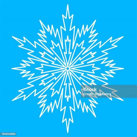 흰색 눈송이 겨울 아이콘 간단한 귀여운 크리스마스 기호 얼음 결정 벡터 0명에 대한 스톡 벡터 아트 및 기타 이미지 0명 12월 1월 Istock