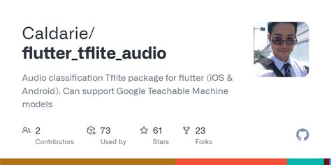 Github Caldariefluttertfliteaudio Audio Classification Tflite