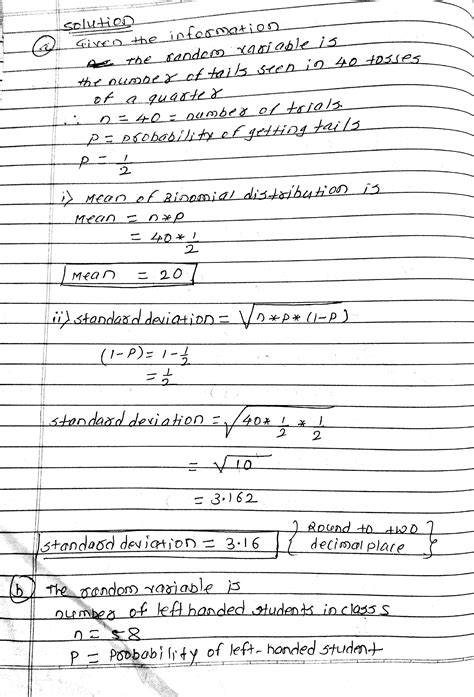 Solved Consider The Following Binomial Random Variables A The