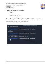 Mastering Secret Key Encryption Crypto Lab Tasks Explained Course Hero