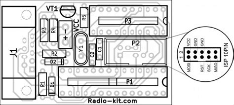 Конструктор Atmel Com портовий програматор K156 купити в Києві та Україні