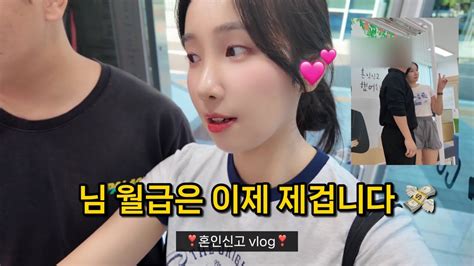 두번 해도 재밌을 것 같은 혼인 신고 Vlog Youtube
