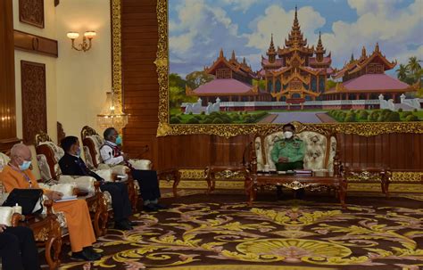 ဝ ၊ မိုင်းလားနှင့် Sspp ကိုယ်စားလှယ်အဖွဲ့ စစ်ခေါင်းဆောင်နှင့်တွေ့ဆုံ၊ နိုင်ငံတော်မှ ခွဲမထွက