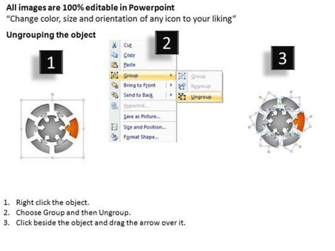 PowerPoint Slidelayout Editable Round Process Flow Chart Ppt Presentation