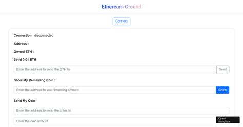 ethereum ground baseline codesandbox