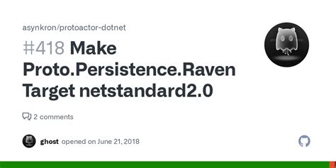 Make Proto Persistence RavenDB Target Netstandard Issue
