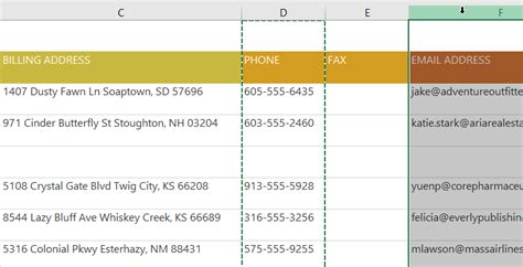 Excel Modifying Columns Rows And Cells