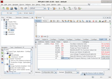 Mplab X E Xc No Picsimlab Exemplo Embarcados