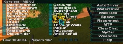 Legit Cheats MOD MENU KPROJECT V2 0
