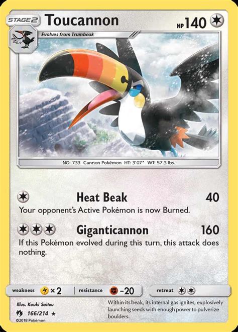 Toucannon Sm8 166 Pokemoncard