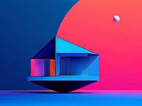 Abstract Geometric Background From A 3d Render 3d Illustration Abstract Geometric Background F