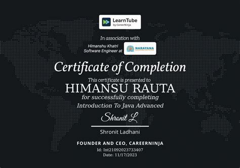 himansu rauta on linkedin complete the cirtificate course of introduction to java advanced