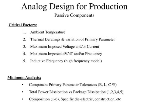 Ppt Passive Components Powerpoint Presentation Free Download Id
