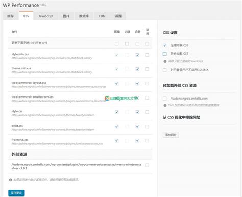 Wordpress缓存优化插件 Wp Performance Wordpress大学