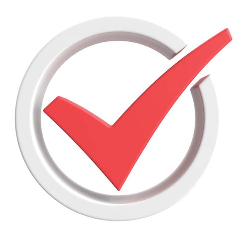 Premium Photo 3d Checkbox Check Mark 3d Illustration