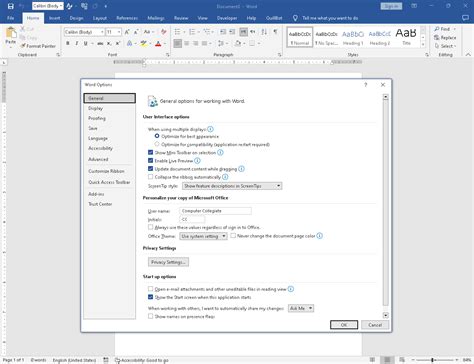 Ms Word File Tab ITSolZone
