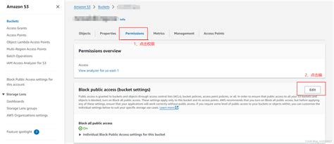 amazon s3 存储桶上设置公共只读访问权限 csdn博客