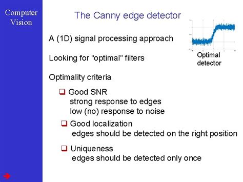 Computer Vision Feature Detection Computer Vision Outline 1