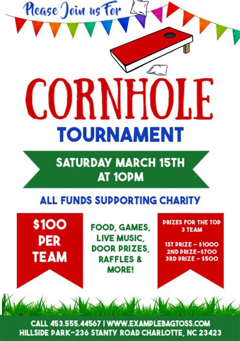 Cornhole Tournament Templat Postermywall