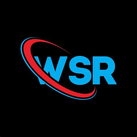 WSR Logo WSR Letter WSR Letter Logo Design Initials WSR Logo Linked With Circle And Uppercase