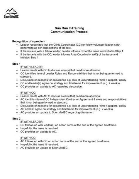 Communication Protocol Pdf SportMedBC